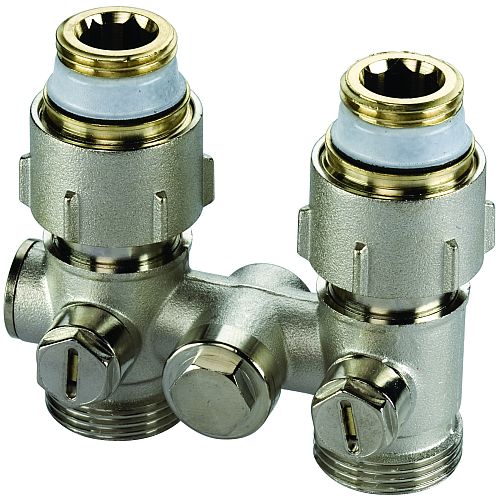 Radiatorski prikluček Simplex - enocevni ravni 1/2