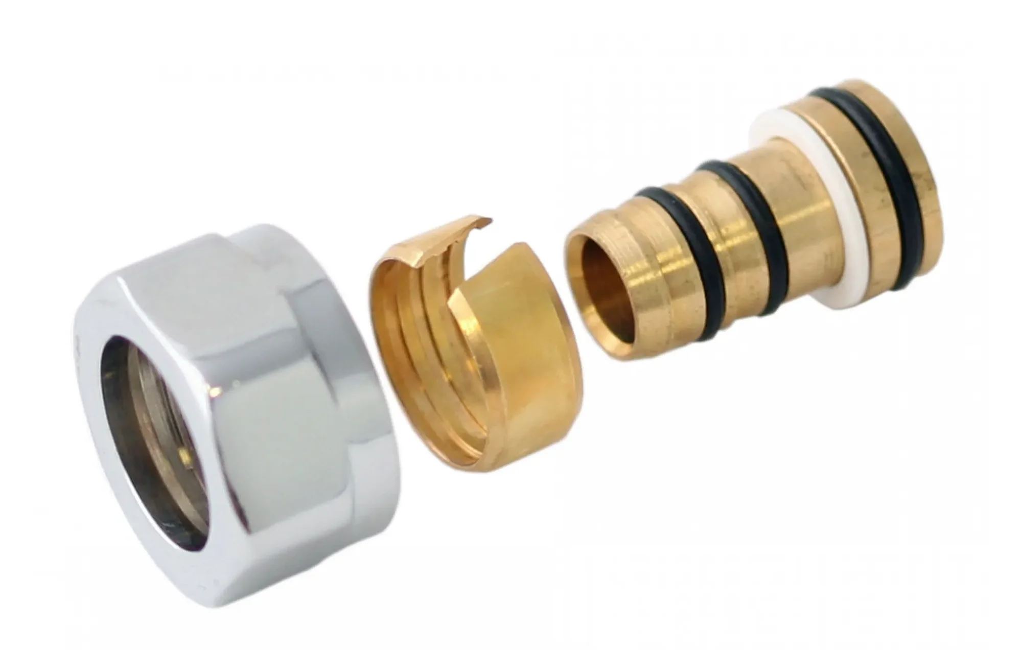 Terma priključna matica M22x1,5 za alumplast fi 16x2, krom